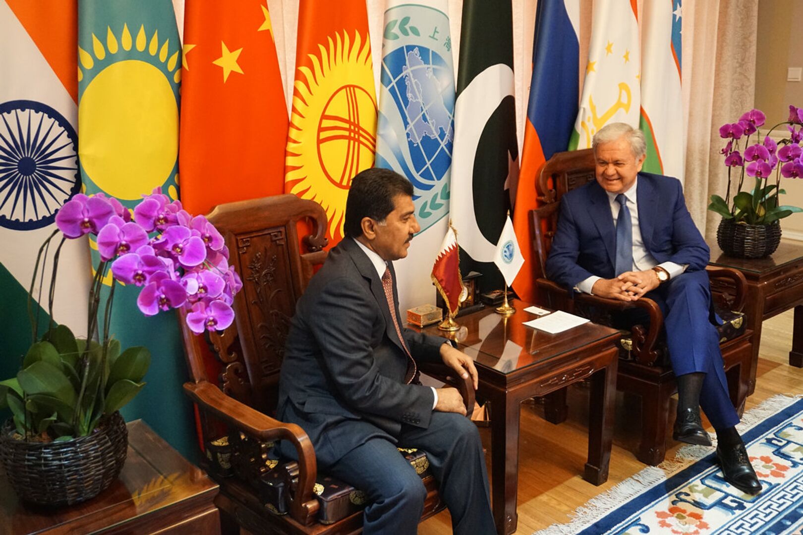 Secretary-General of Qatar’s Foreign Ministry Ahmad Hassan Al-Hamadi ...